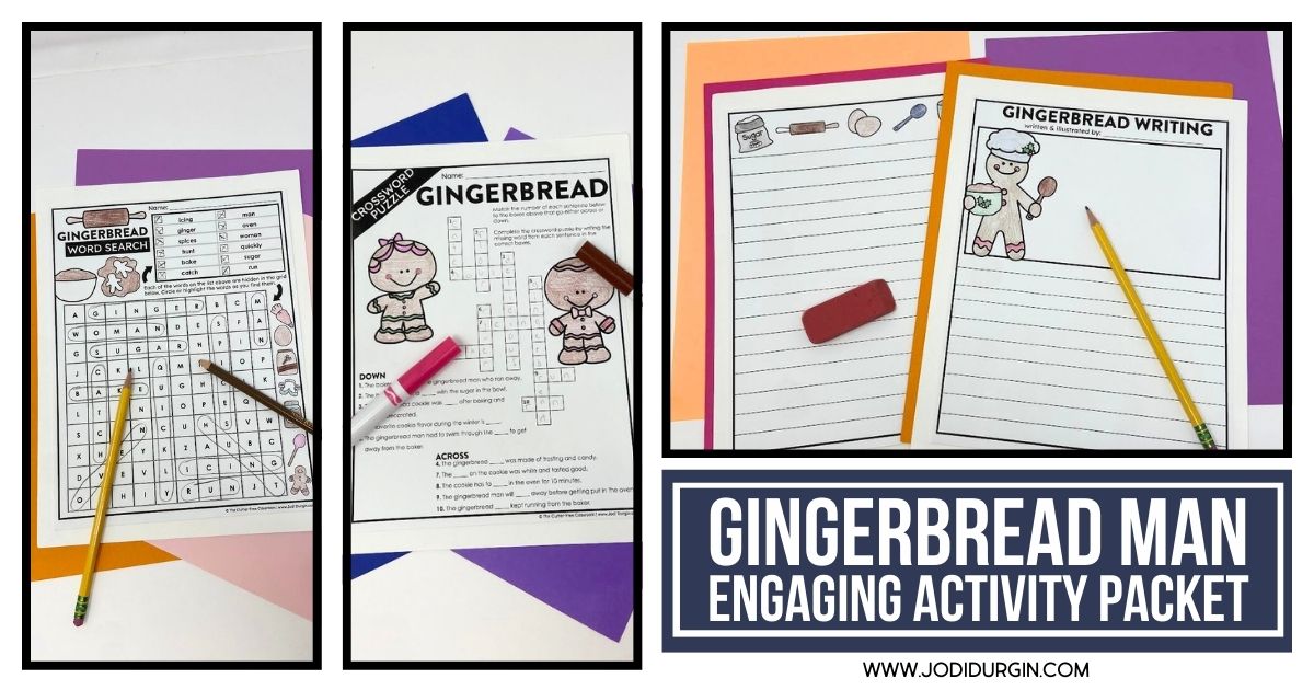 Gingerbread Man Worksheets for Elementary Students in 2025 - Teaching ...