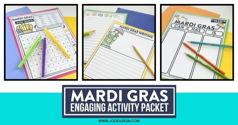 Mardi Gras Worksheets for Elementary Students in 2026 - Teaching with ...