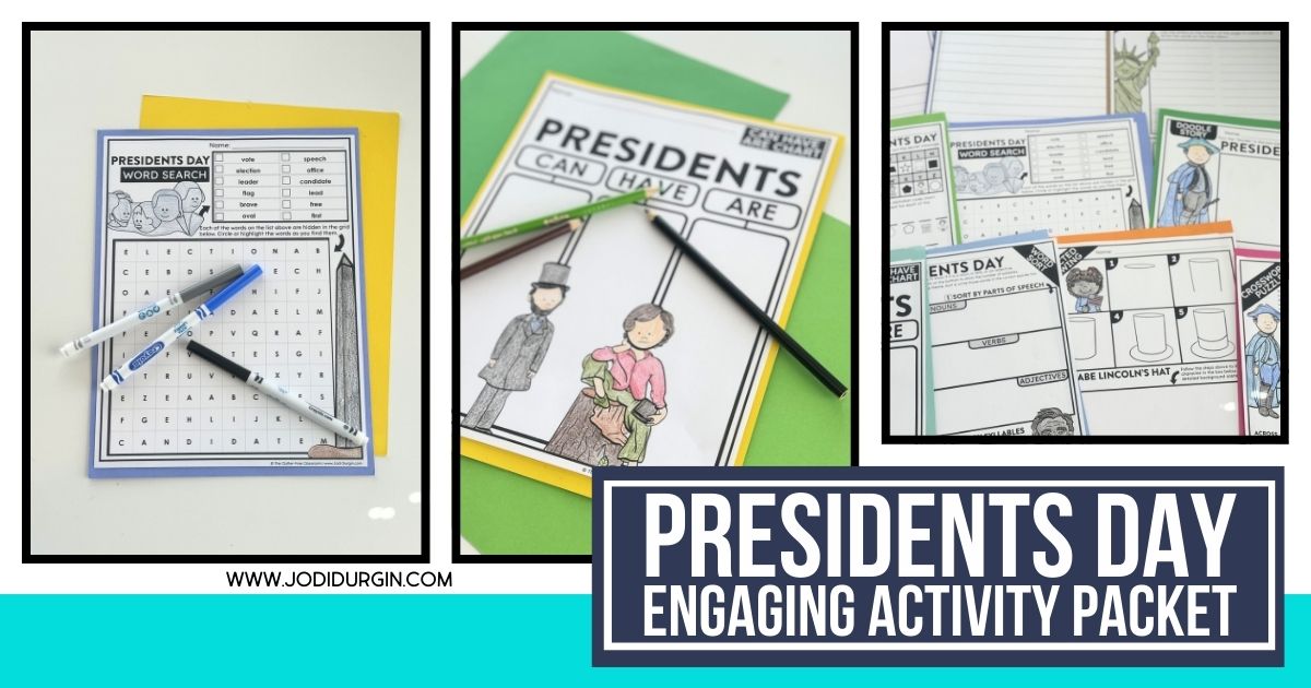 Presidents Day Worksheets for Elementary Students in 2025 - Teaching ...