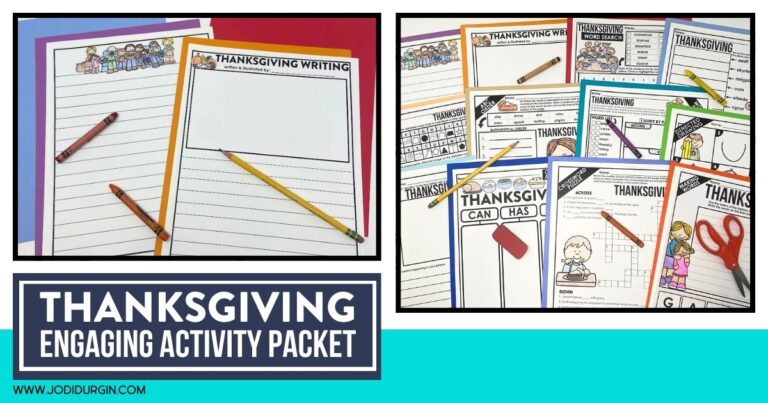 Thanksgiving Activity Sheets for Elementary Students in 2025 - Teaching ...