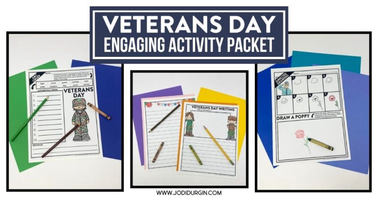 Veterans Day Worksheets for Elementary Students in 2026 - Teaching with ...