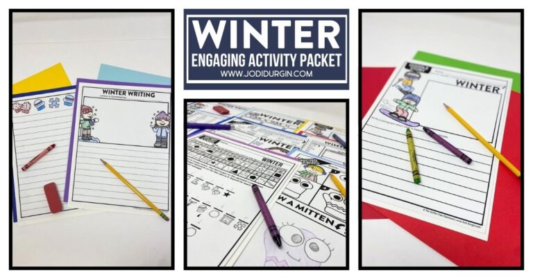 Winter Activity Sheets for Elementary Students in 2025 - Teaching with ...