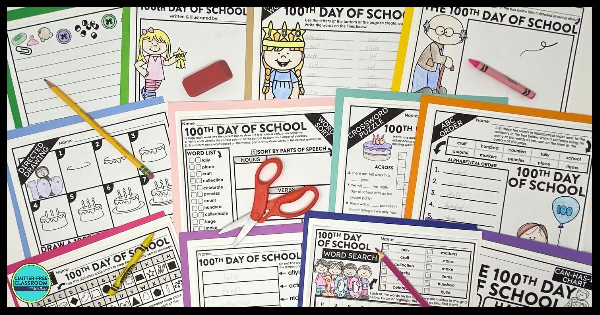 100th Day Worksheets for Elementary Students in 2025 - Teaching with ...