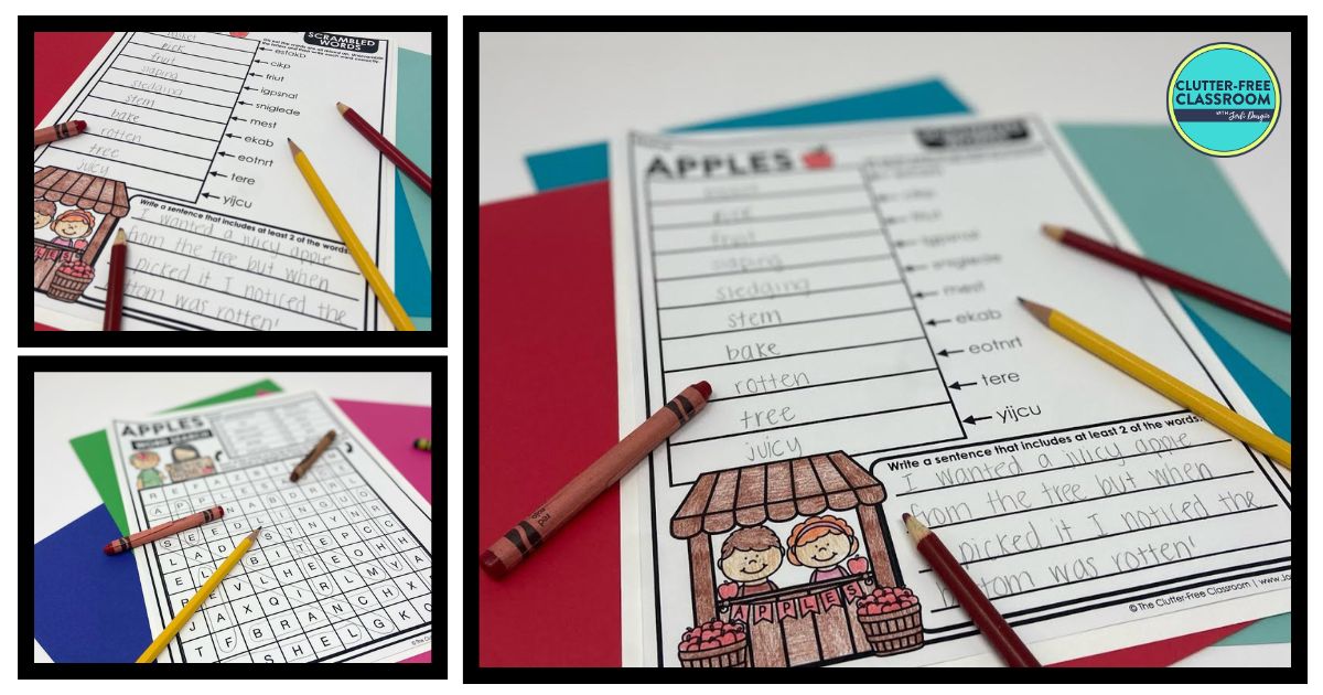 Apple Worksheets for Elementary Students in 2026 - Teaching with Jodi ...