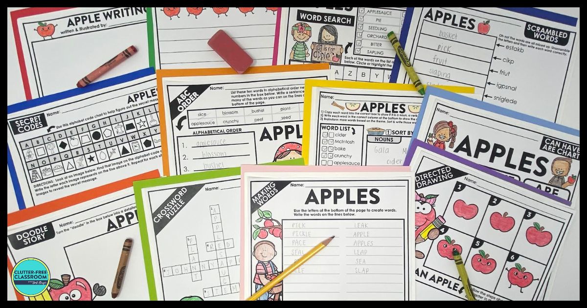 Apple Activities for Elementary Teachers (Grades 1-5) in 2026 ...