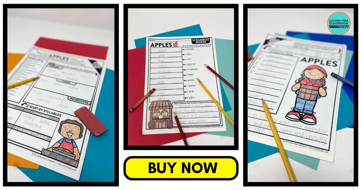 Apple Activities for Elementary Teachers (Grades 1-5) in 2026 - Teaching with Jodi Durgin and ...