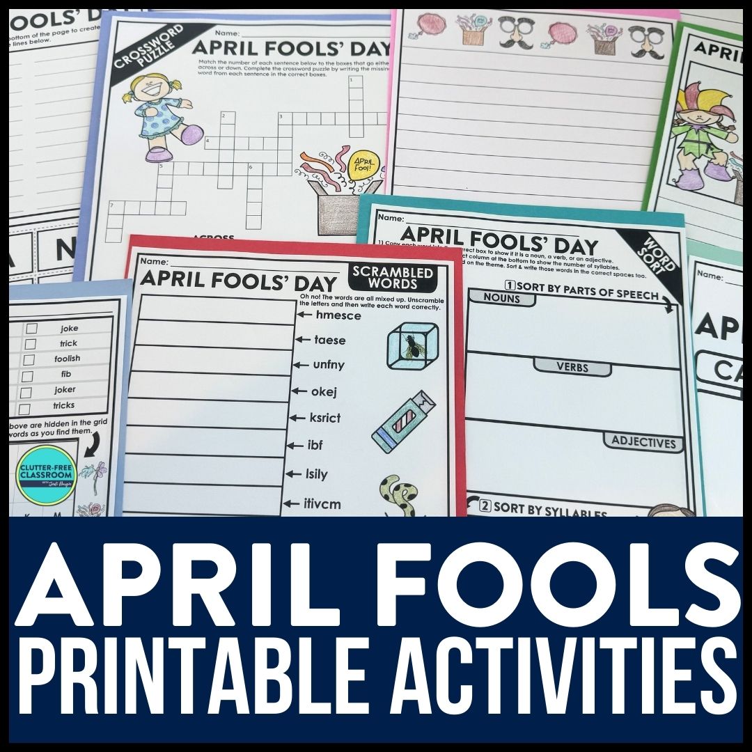 April Fools Day Worksheets for Elementary Students in 2026 - Teaching ...