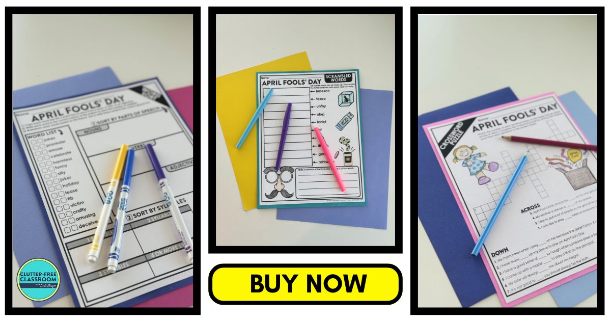 April Fools Day Worksheets for Elementary Students in 2025 - Teaching ...