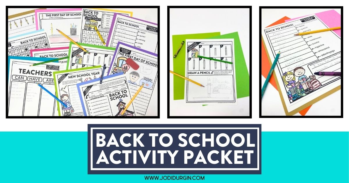 Back to School Themed Activities for Elementary Students in 2025 — from Teaching with Jodi ...