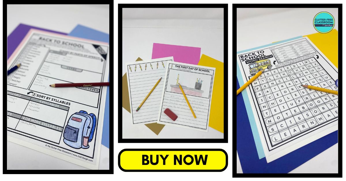 Back to School Themed Activities for Elementary Students in 2025 ...