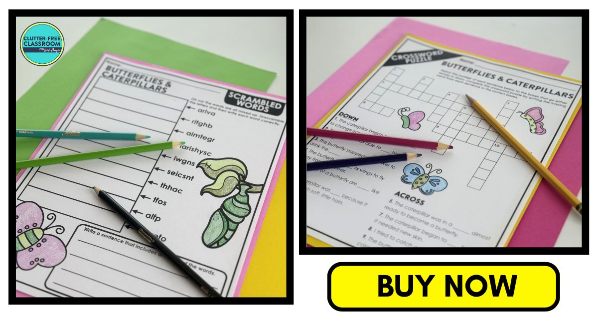 Butterfly Activity Pages for Elementary Students in 2026 - Teaching ...