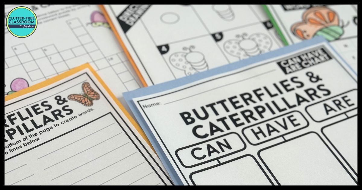 Butterfly Activity Pages for Elementary Students in 2026 - Teaching ...