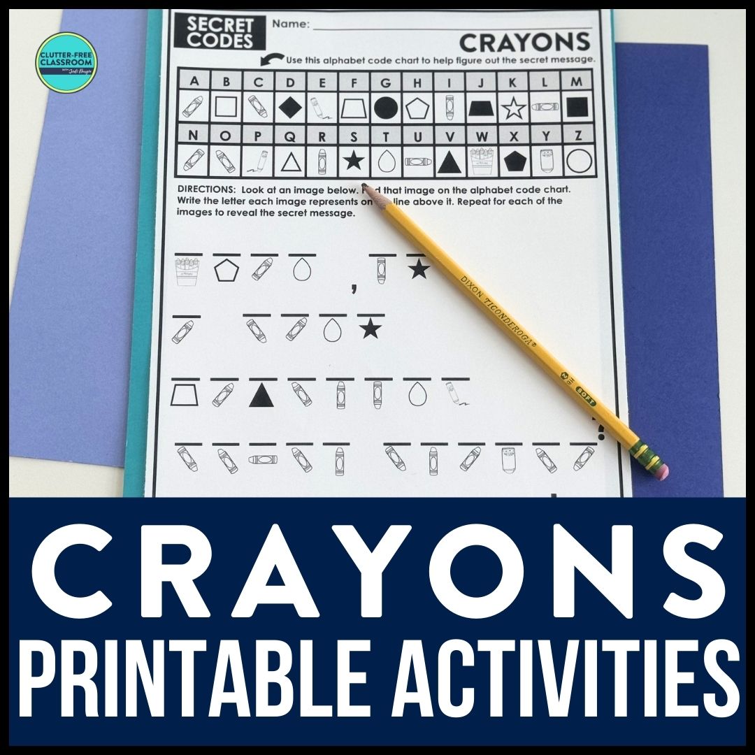 Crayon Worksheets for Elementary Students in 2026 - Teaching with Jodi ...