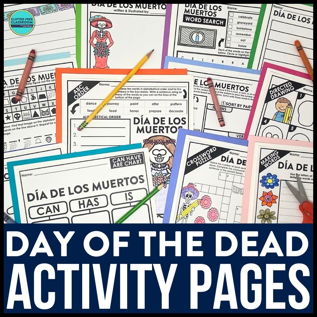 Dia de Los Muertos Worksheets for Elementary Students in 2025 ...