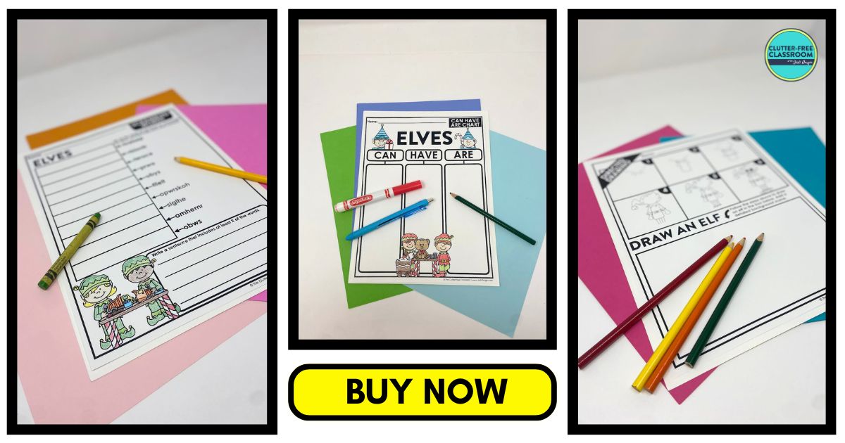 Elf Worksheets for Elementary Students in 2026 - Teaching with Jodi ...