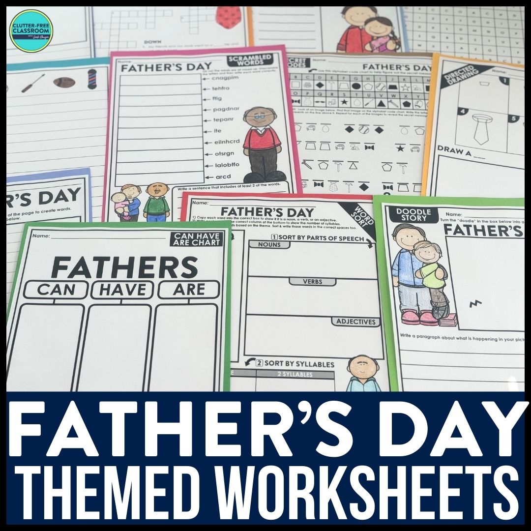 Father's Day Activities for Elementary Students in 2025 - Teaching with ...