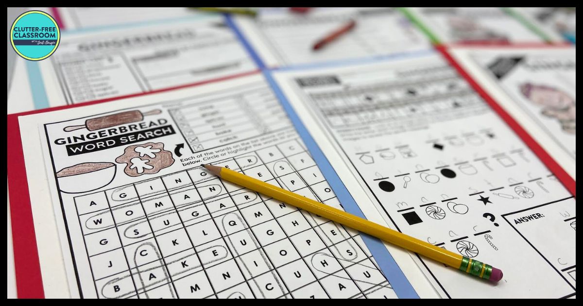 Gingerbread Man Worksheets for Elementary Students in 2025 - Teaching ...