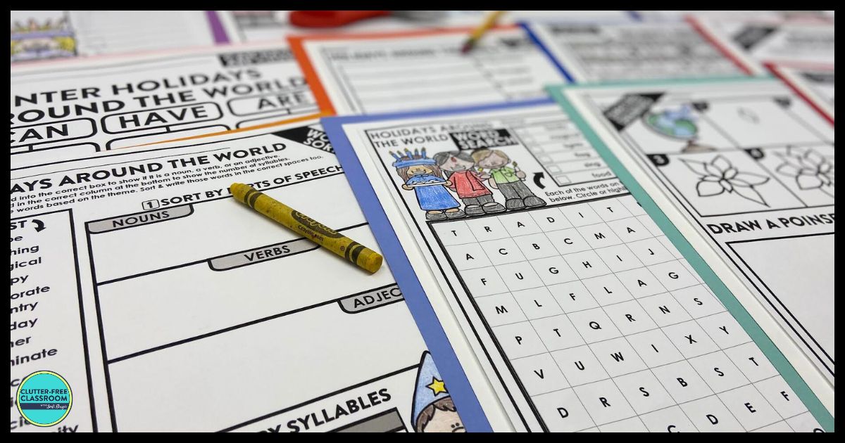 Holidays Around the World Worksheets for Elementary Students in 2025 ...