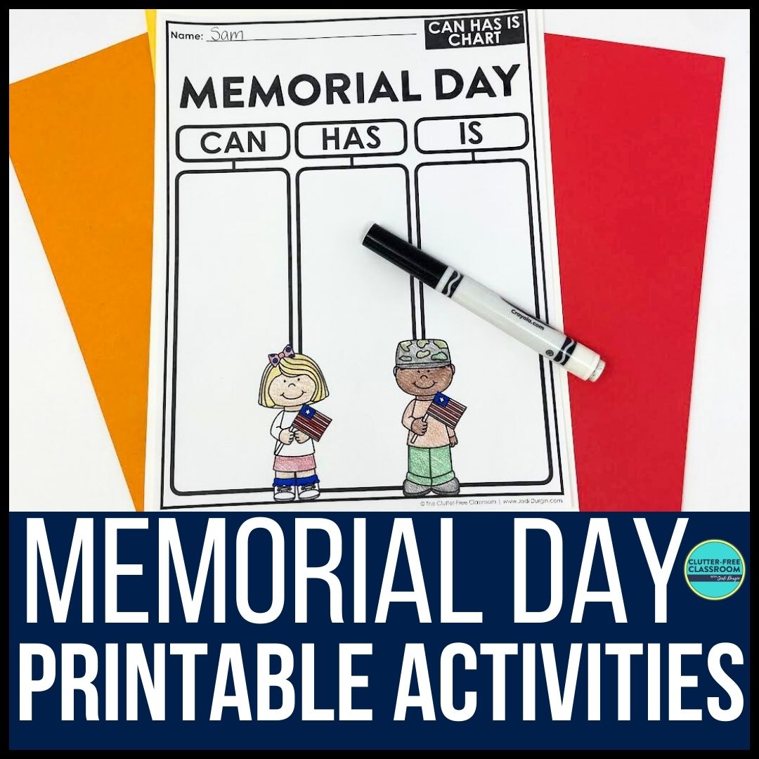 Memorial Day Worksheets for Elementary Students in 2026 - Teaching with ...