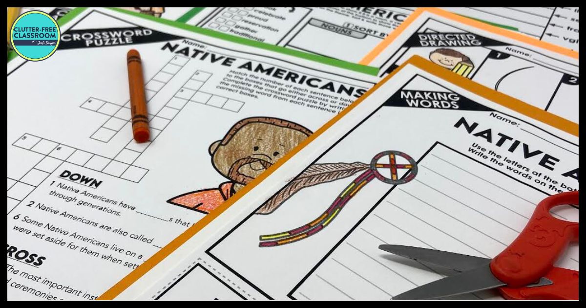 Native Americans Worksheets for Elementary Students in 2025 - Teaching ...