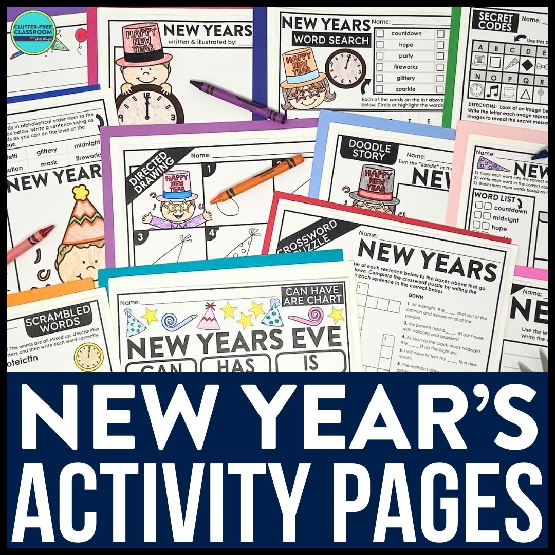 New Years Worksheets for Elementary Students in 2026 - Teaching with ...