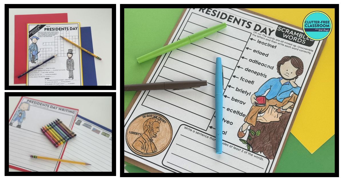 Presidents Day Worksheets for Elementary Students in 2025 - Teaching ...