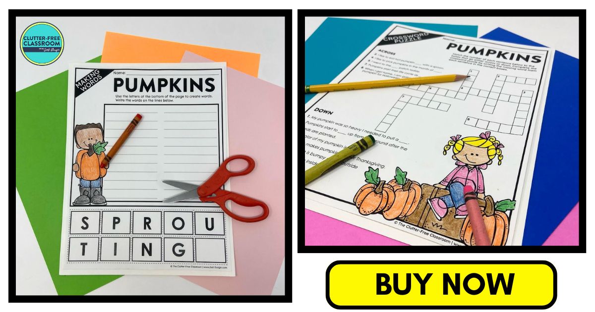 Pumpkin Worksheets for Elementary Students in 2025 - Teaching with Jodi ...