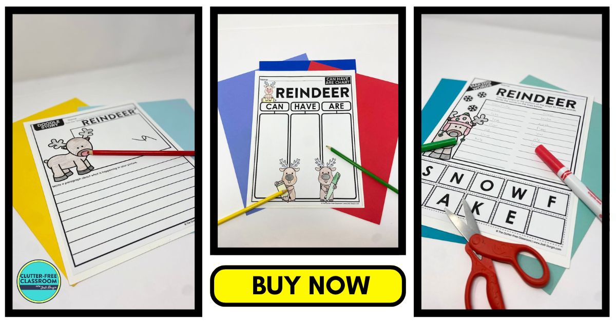 Reindeer Worksheets for Elementary Students in 2025 - Teaching with ...