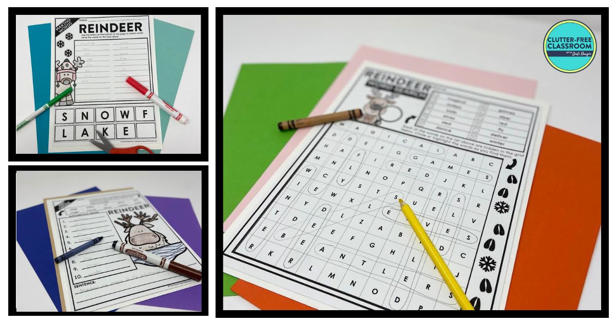 Reindeer Worksheets for Elementary Students in 2025 - Teaching with ...