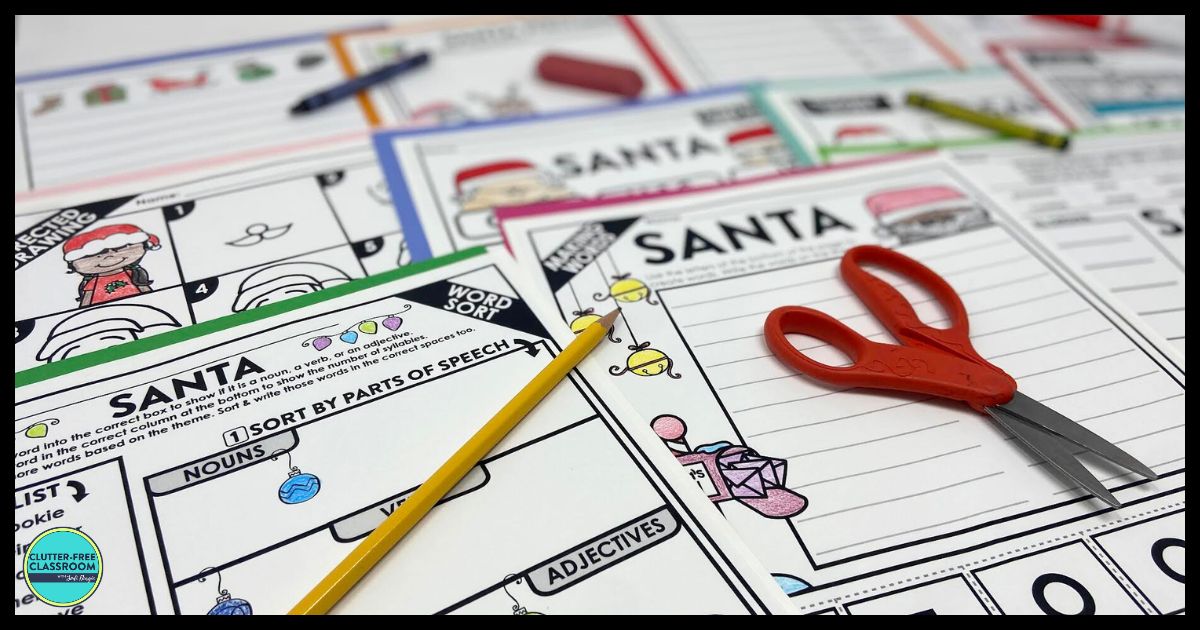 Santa Worksheets for Elementary Students in 2025 - Teaching with Jodi ...