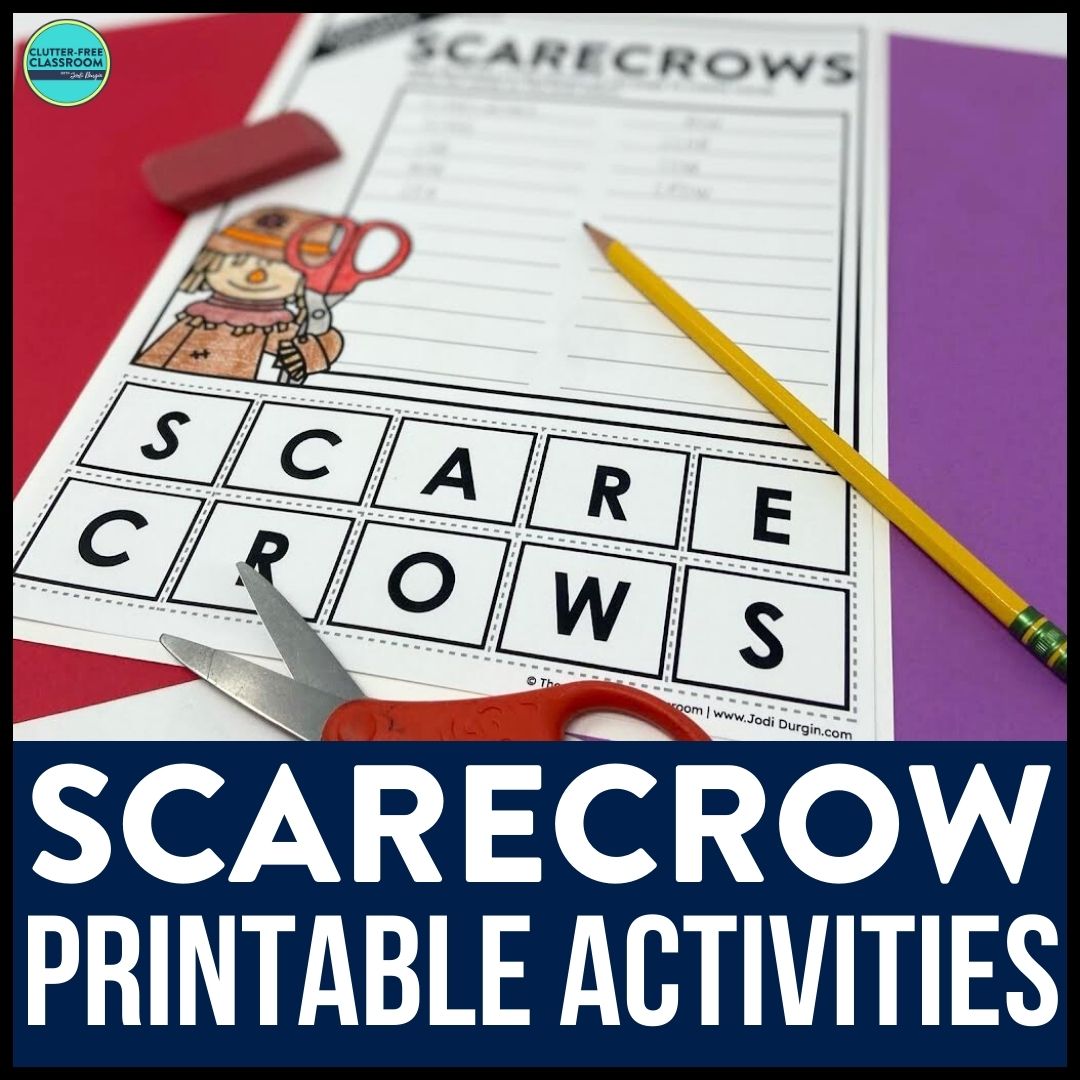 Scarecrow Worksheets for Elementary Students in 2025 - Teaching with ...