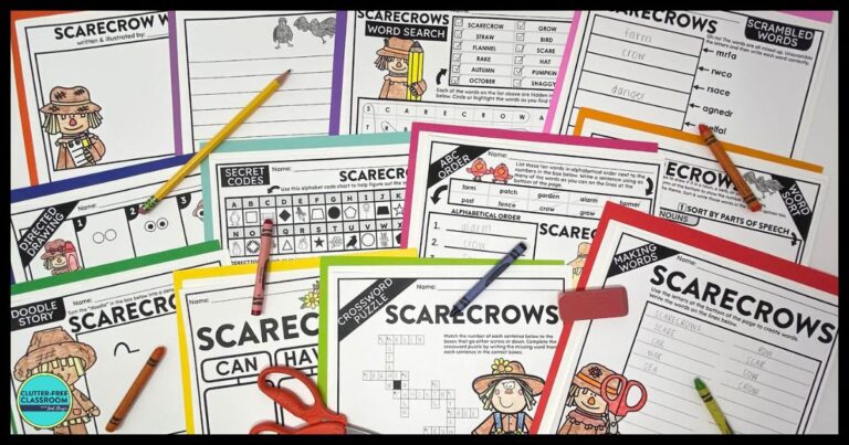 Scarecrow Worksheets for Elementary Students in 2026 - Teaching with ...