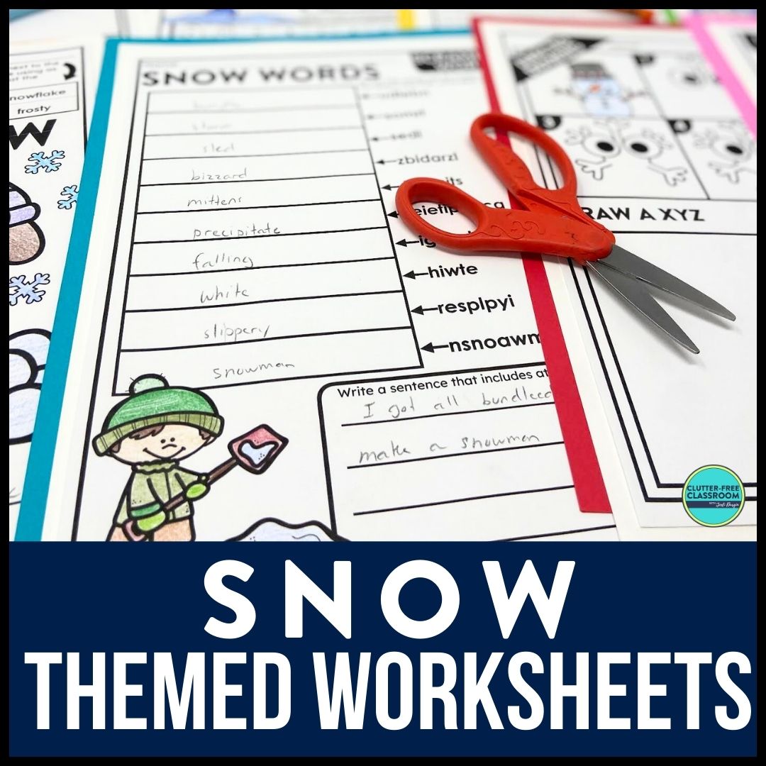 Snow Worksheets for Elementary Students in 2026 - Teaching with Jodi ...