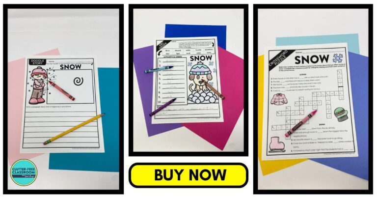 Snow Worksheets for Elementary Students in 2026 - Teaching with Jodi ...
