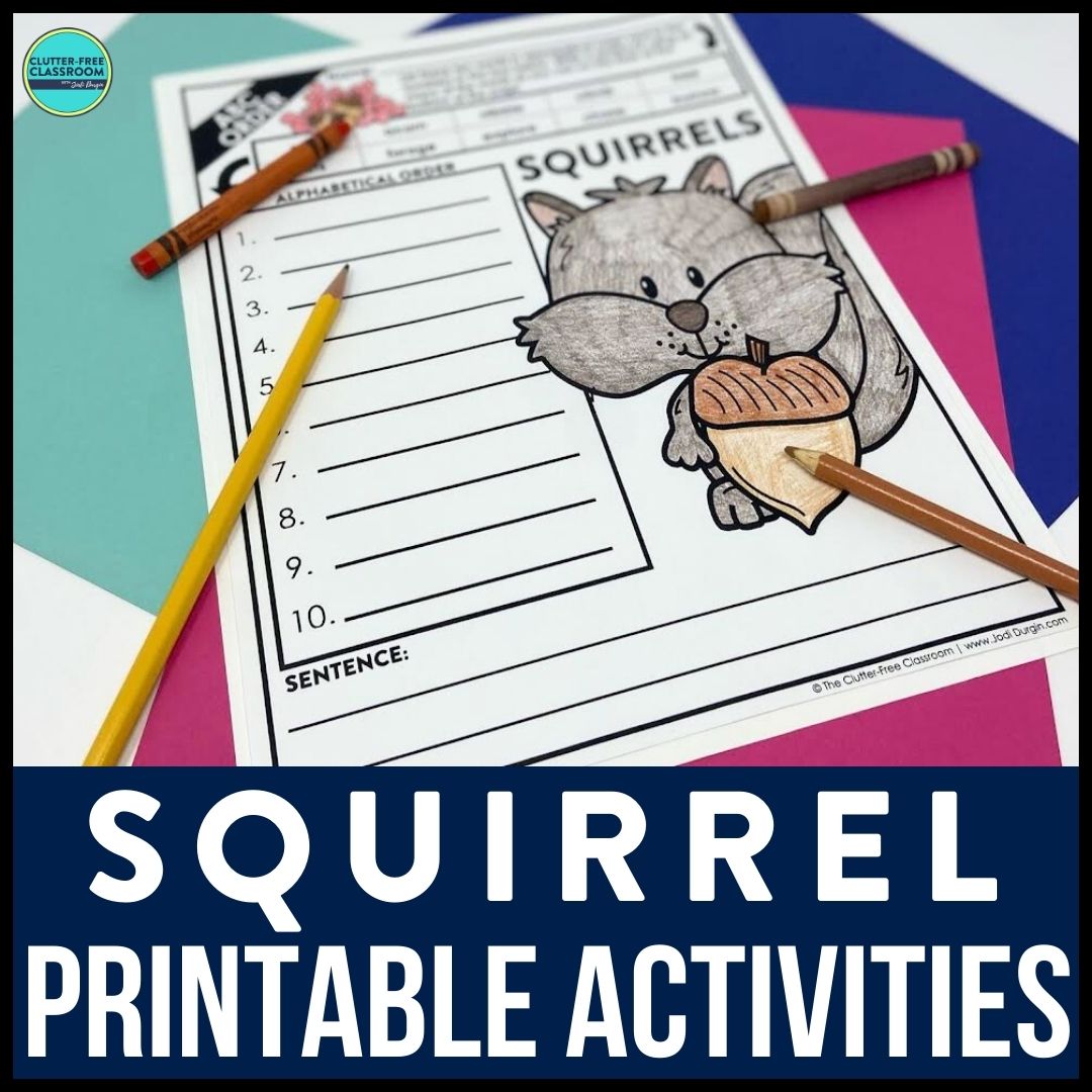Squirrel Worksheets for Elementary Students in 2026 - Teaching with ...