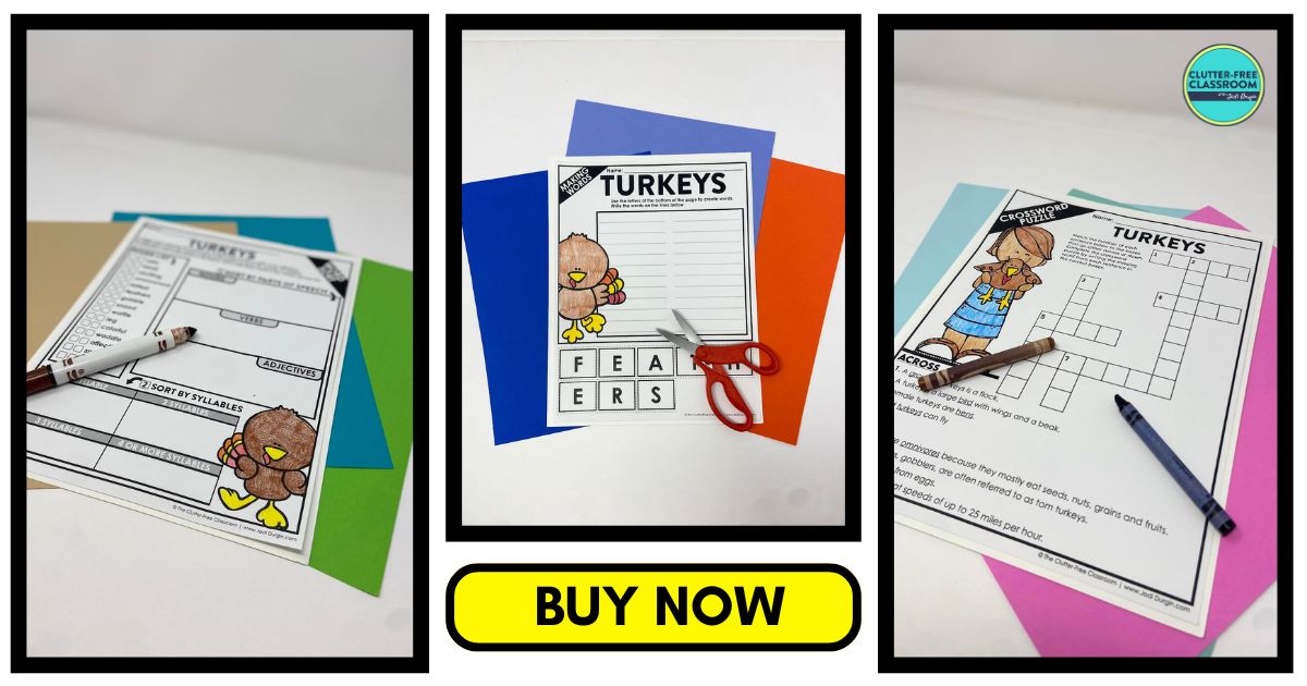 Turkey Worksheets for Elementary Students in 2025 - Teaching with Jodi ...