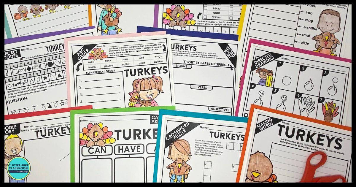 Turkey Worksheets for Elementary Students in 2025 - Teaching with Jodi ...