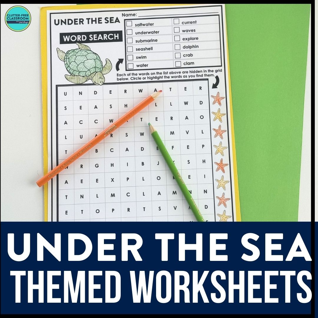 Under the Sea Worksheets for Elementary Students in 2026 - Teaching ...