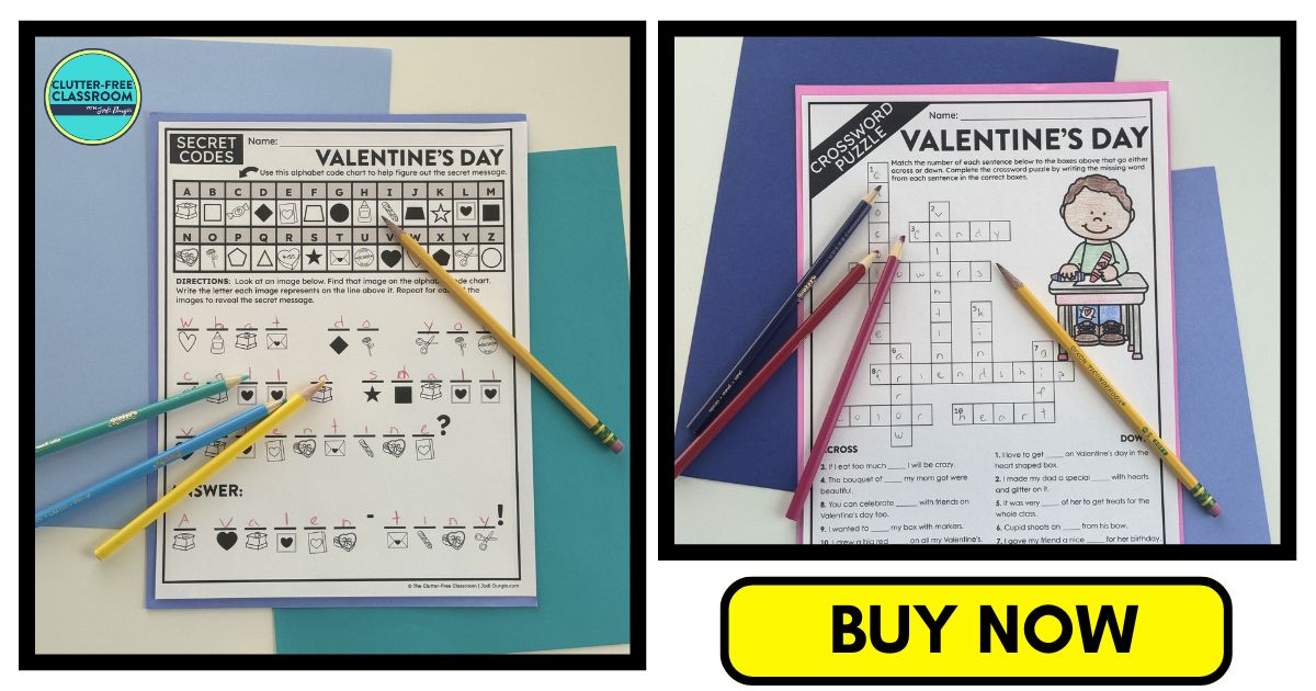 Valentine's Day Worksheets for Elementary Students in 2025 - Teaching ...