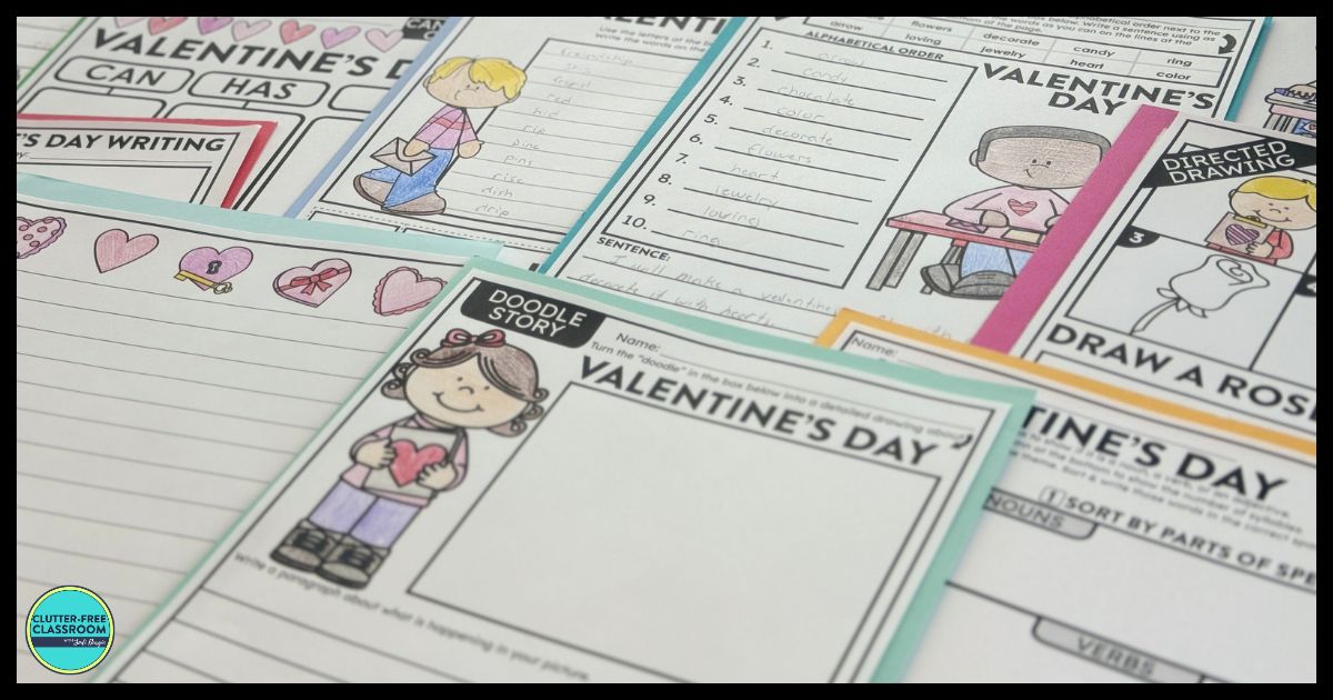Valentine's Day Worksheets for Elementary Students in 2025 - Teaching ...