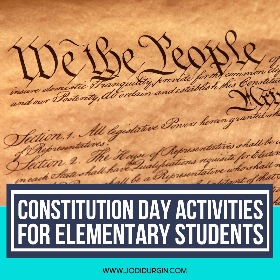 Constitution Day Activities, Books and Ideas for Elementary Teachers in ...