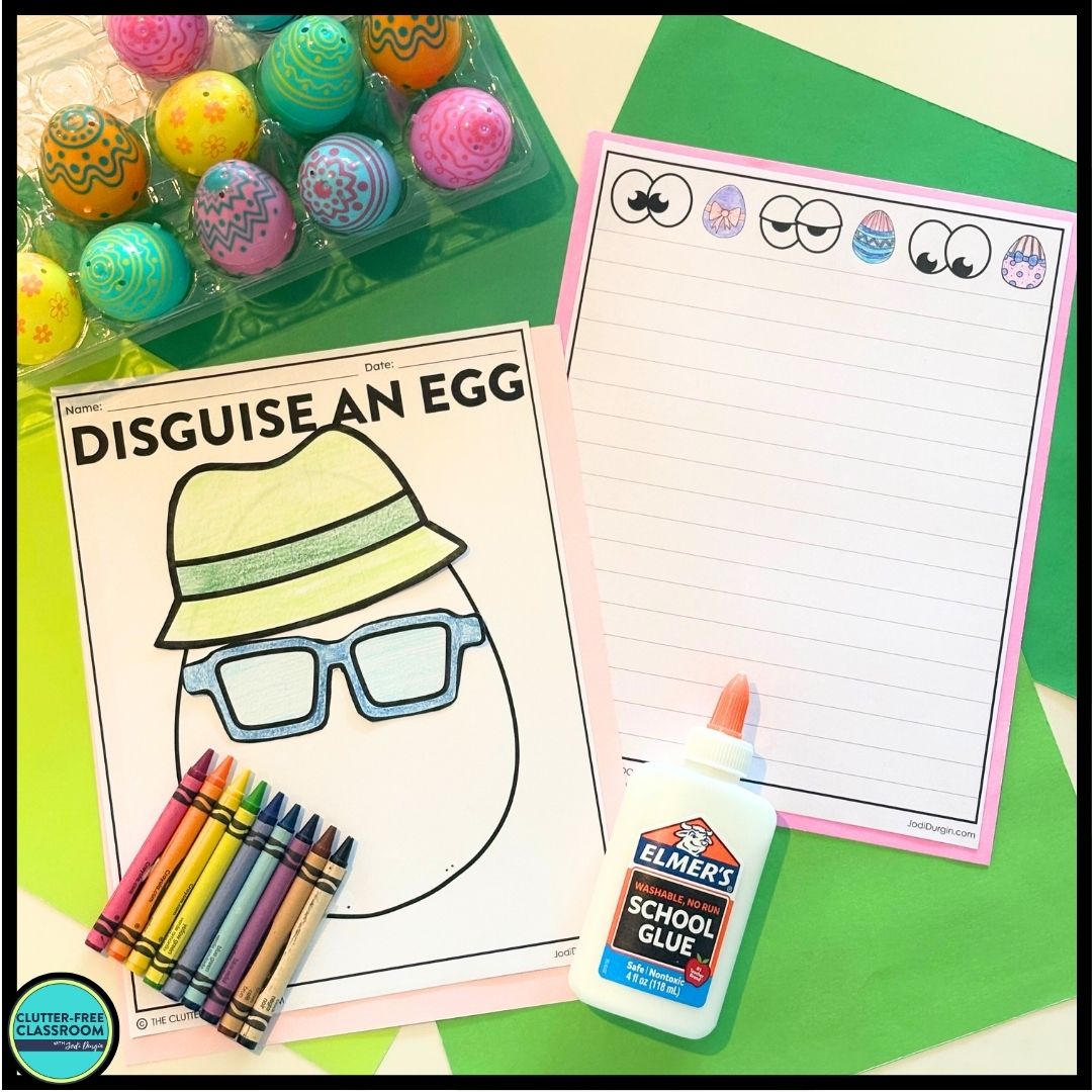 Printable Easter Egg Craft for Elementary Students - Teaching with Jodi ...