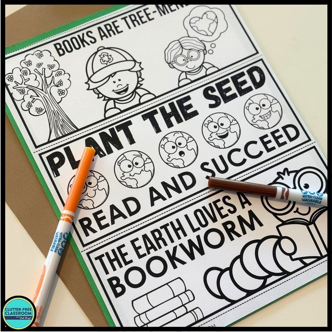 Earth Day Bookmarks for Elementary Students in 2026 - Teaching with ...