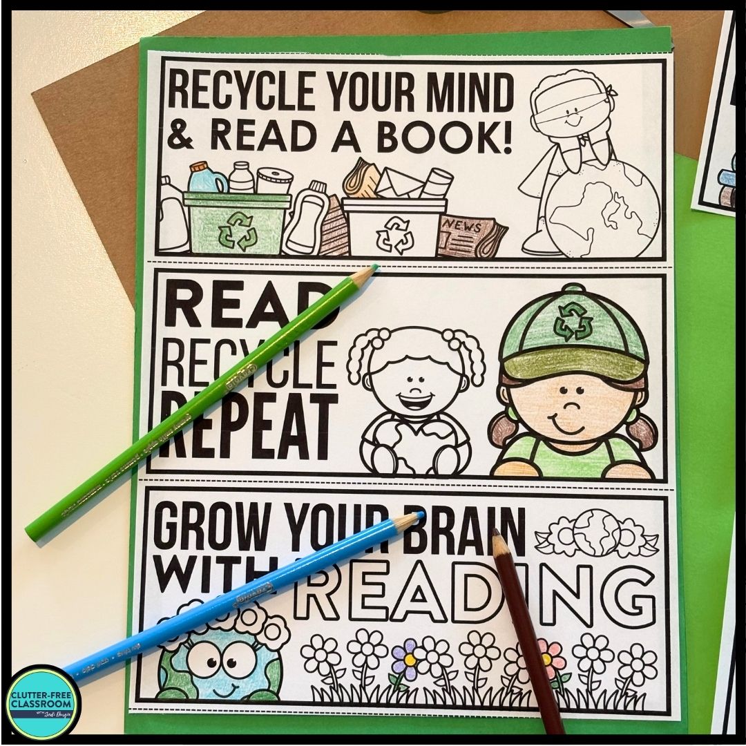 Earth Day Bookmarks for Elementary Students in 2026 - Teaching with ...