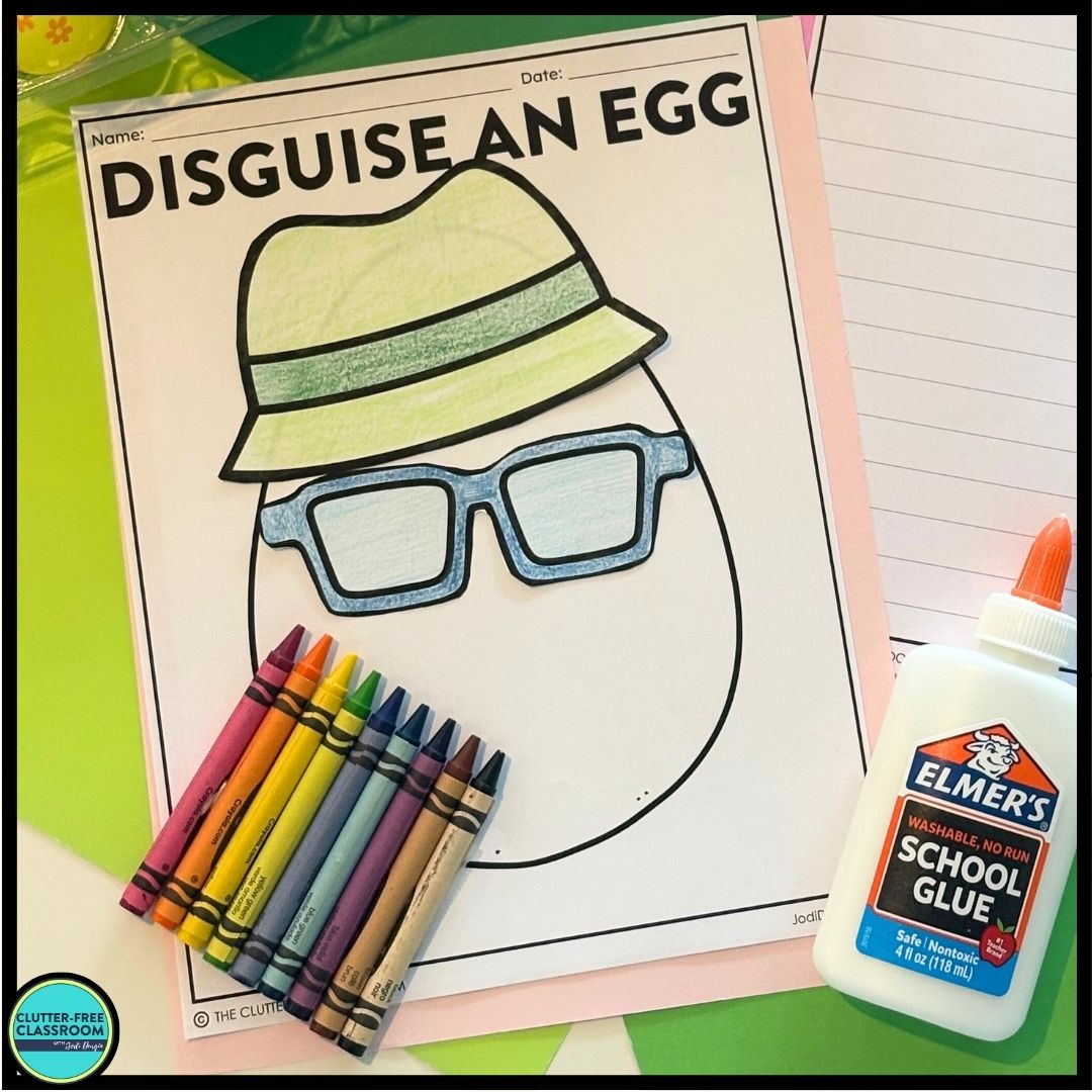 Printable Easter Egg Craft for Elementary Students - Teaching with Jodi ...