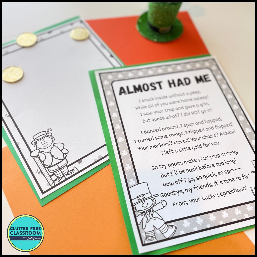 Letters from the Leprechaun to Share with Elementary Students ...