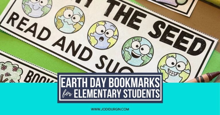 Earth Day Bookmarks for Elementary Students in 2026 - Teaching with ...