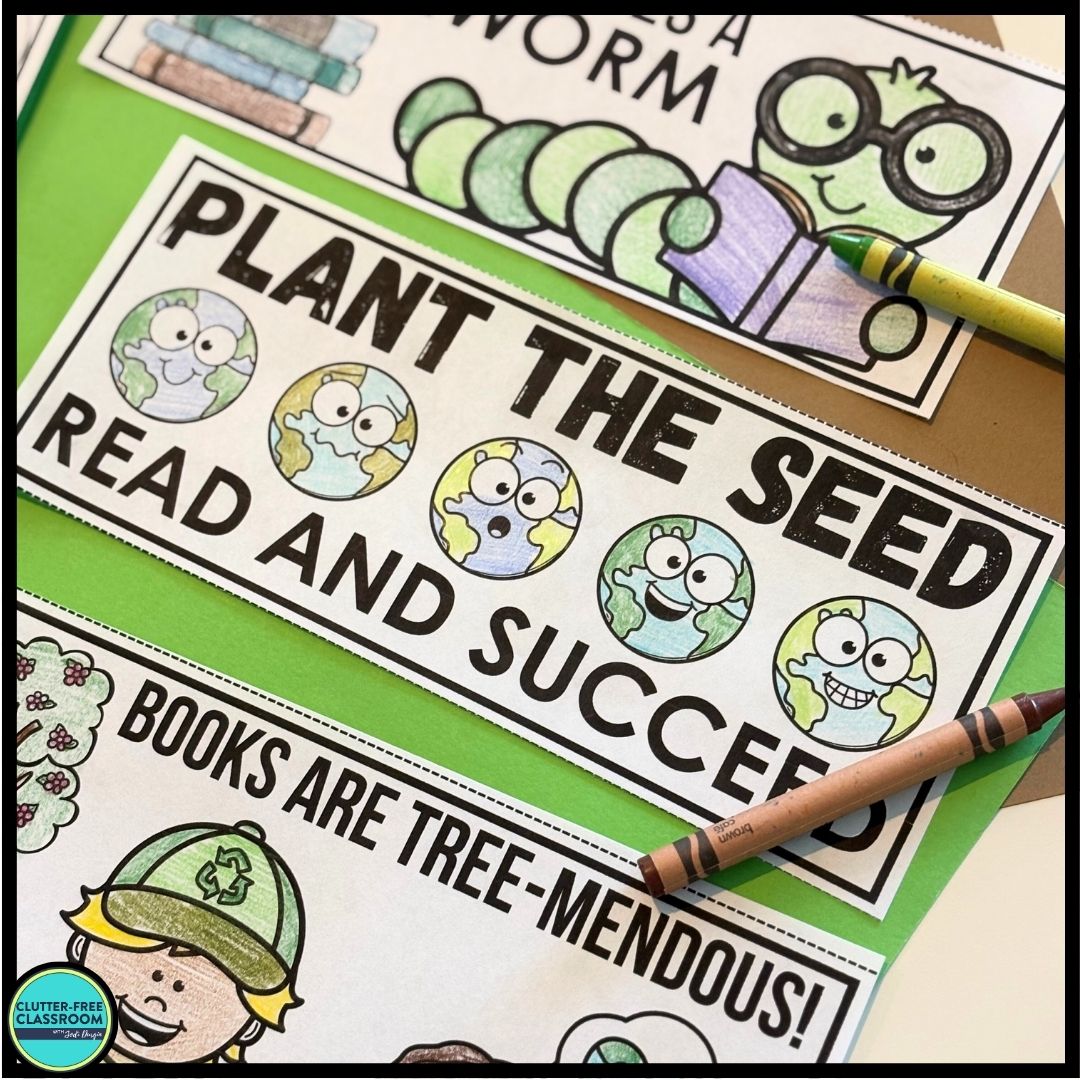 Earth Day Bookmarks for Elementary Students in 2026 - Teaching with ...