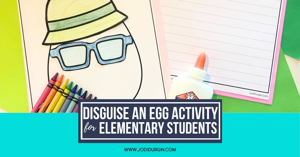 Printable Easter Egg Craft for Elementary Students - Teaching with Jodi ...