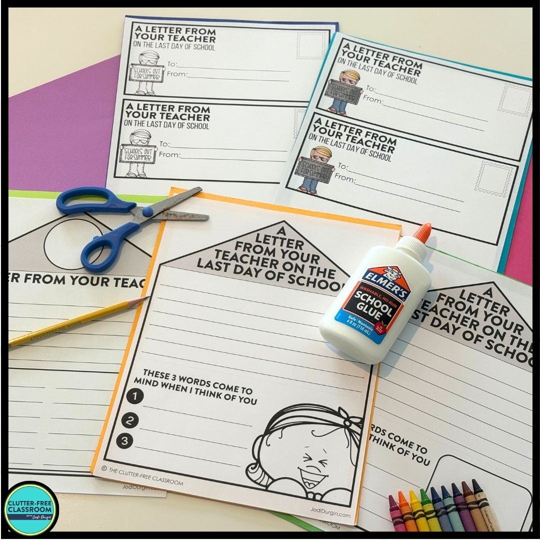 A Letter from Your Teacher on the Last Day of School: A Gift for ...